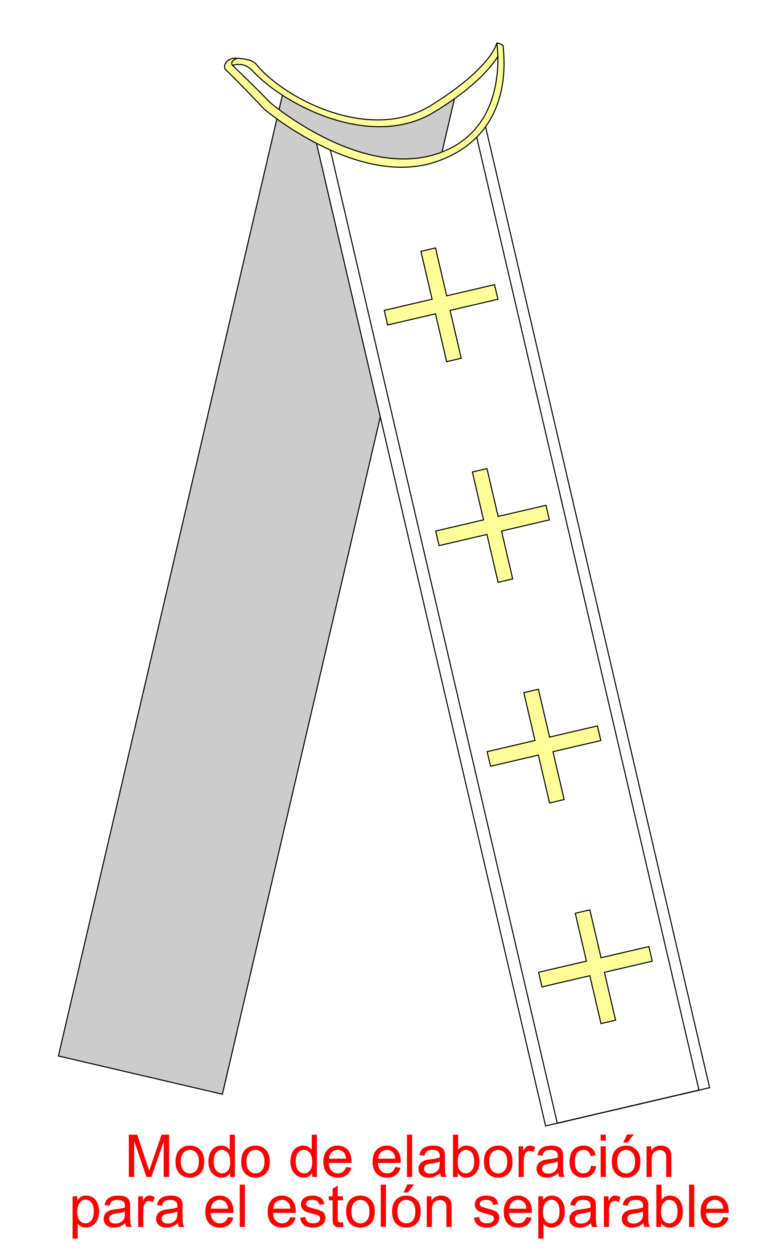 Estolón Bordado separable -Taus Ornamentos Sacerdotales