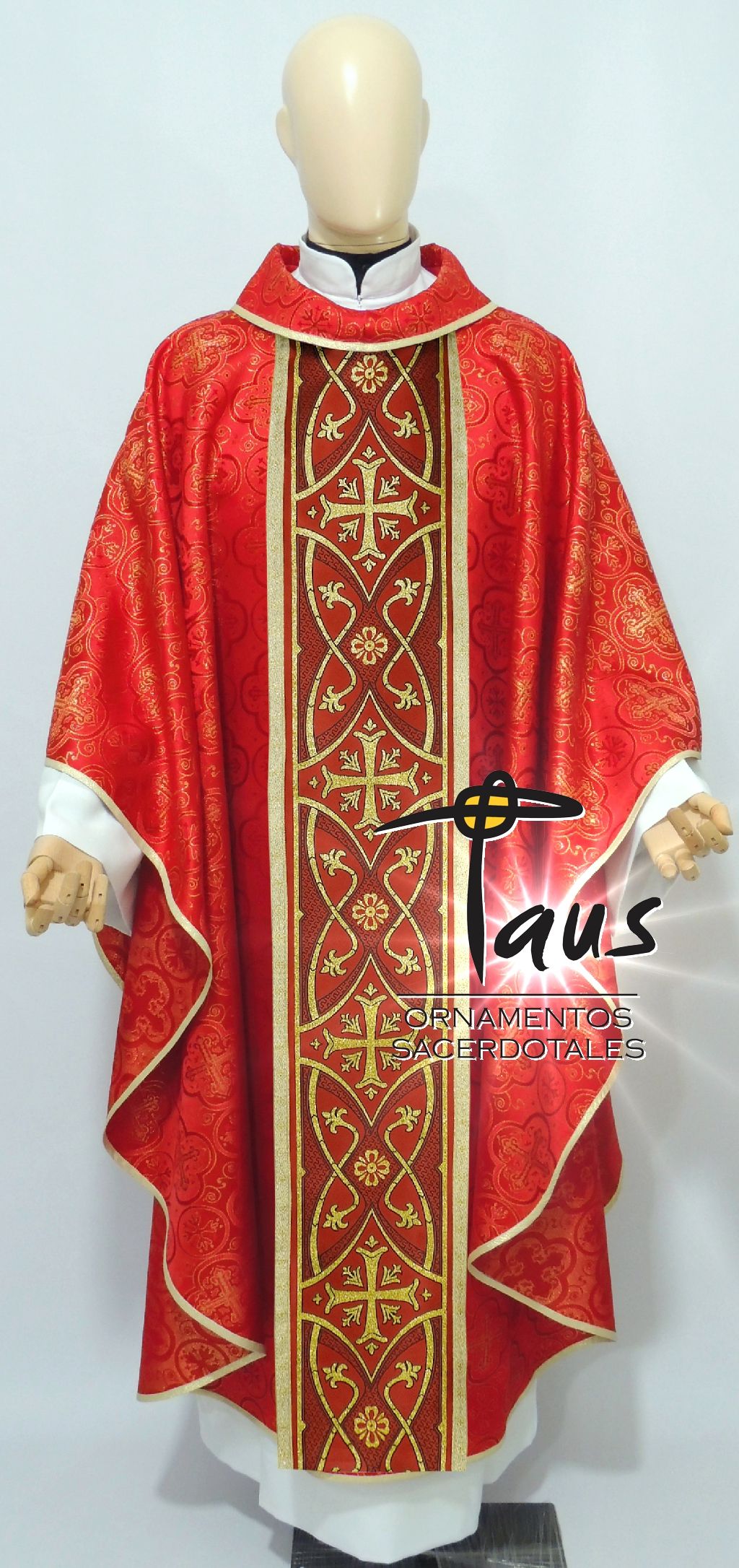 Conjunto litúrgico Tela importada - Taus Ornamentos Sacerdotales