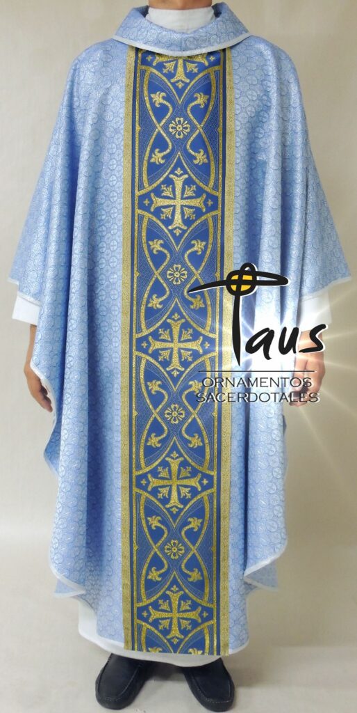 Conjunto litúrgico Tela importada - Taus Ornamentos Sacerdotales