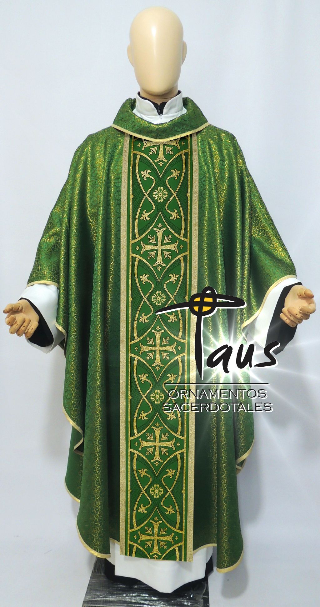 Conjunto litúrgico Tela importada - Taus Ornamentos Sacerdotales
